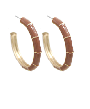 Chocolate Enamel Hoops – Welle Studio